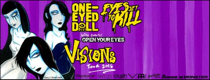 One-Eyed Doll, Eyes Set To Kill, and Open Your Eyes announce U.S. tour