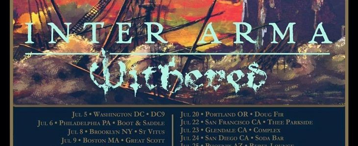 Inter Arma, Withered summer U.S. tour dates