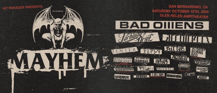 Lineup for 2024 Mayhem Fest announced