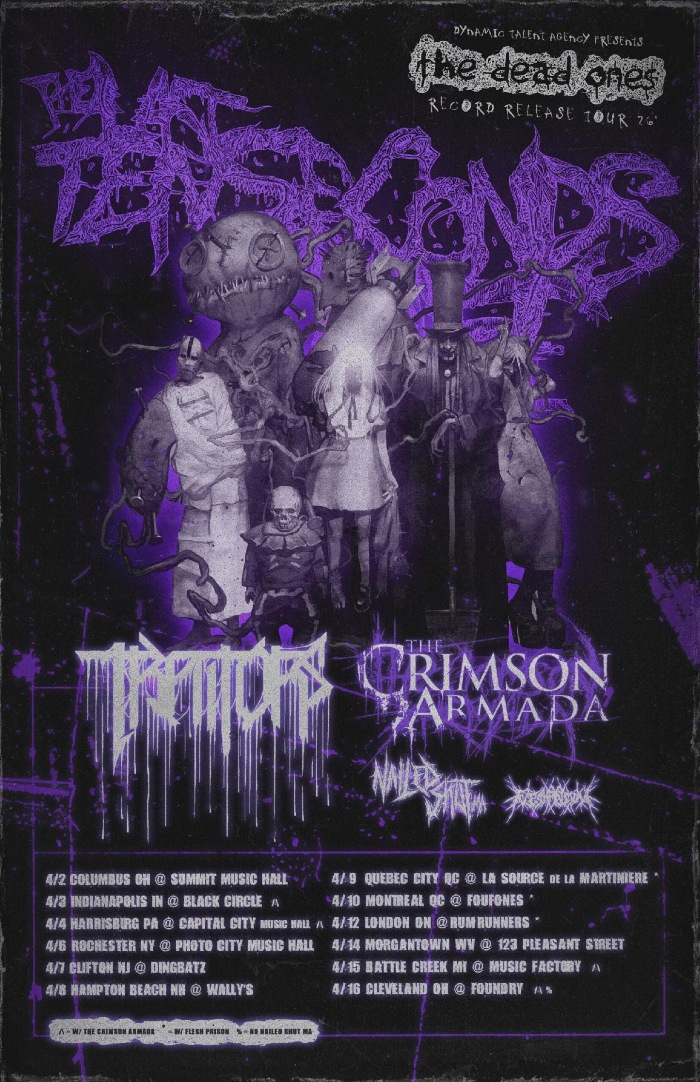 The Last Ten Seconds of Life, Traitors, & Nailed Shut announce North ...